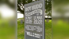 Entertainer Roy Hudd's grave gets theatre poster-style headstone - BBC News