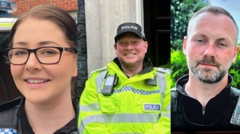 Stabbed Met officers win top police bravery award - BBC News