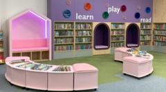 Woking Library holds events to celebrate end of refurbishment - BBC News