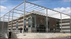 A rare glimpse inside the UK military's 'Cell Block H' - BBC News