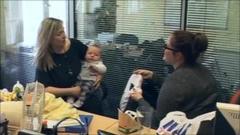 Bringing babies into the workplace - BBC News