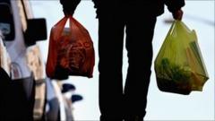 Numbers of plastic bags rise for second year in a row - BBC News