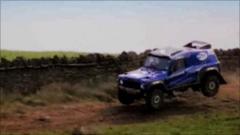 Triple amputee Cpl Tom Neathway trains for Dakar rally - BBC News