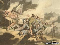 Headlines from 1811: Riots, cuts and a snake-eating cow - BBC News
