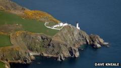 Maughold lighthouse buildings go up for sale - BBC News