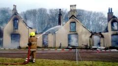 House destroyed by major Aberdeenshire house blaze in Memsie - BBC News