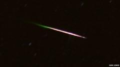 'Meteors' sighted in skies across UK - BBC News