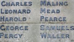 Shepreth war memorial: Woman wins fight over misspelt name - BBC News