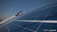 EU China solar panel trade war looms - BBC News