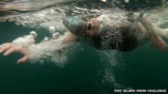 Anna Wardley's Isle of Tiree endurance swim abandoned - BBC News