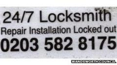 Burglars 'mark Wandsworth homes with locksmith stickers' - BBC News