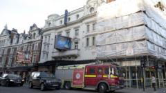 In pictures: Apollo Theatre ceiling collapse - BBC News