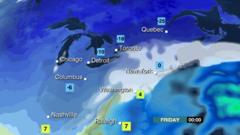 US north-east battles first major snow storm of 2014 - BBC News