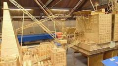 Matchstick modeller creates flotilla of miniature ships - BBC News