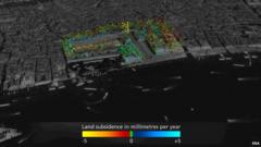 Megacities contend with sinking land - BBC News