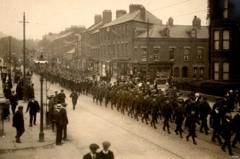 Ireland's Great War: Photos of Belfast soldiers marching to battle ...