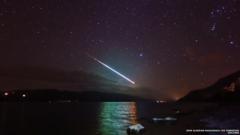 Meteor photographed from Loch Ness - BBC News