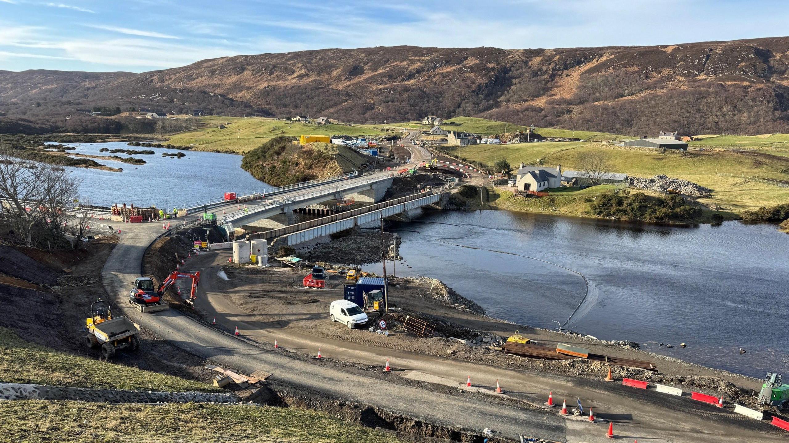 New Naver Bridge on NC500 route opens to traffic - BBC News