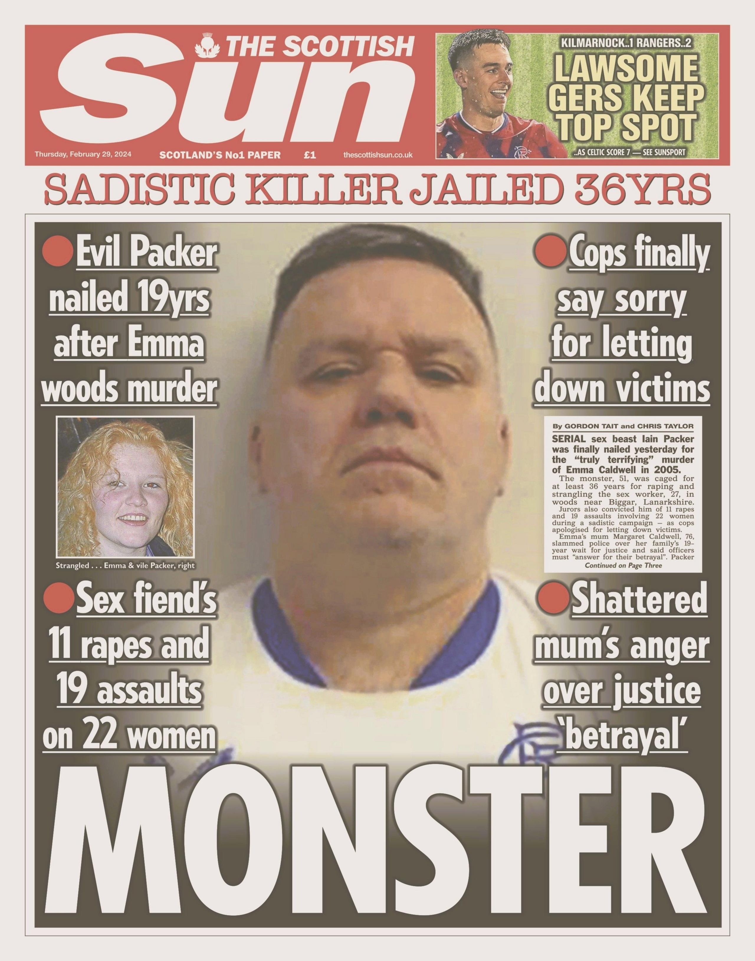 Scotland's papers: Police failed Emma family and Covid inquiry ...