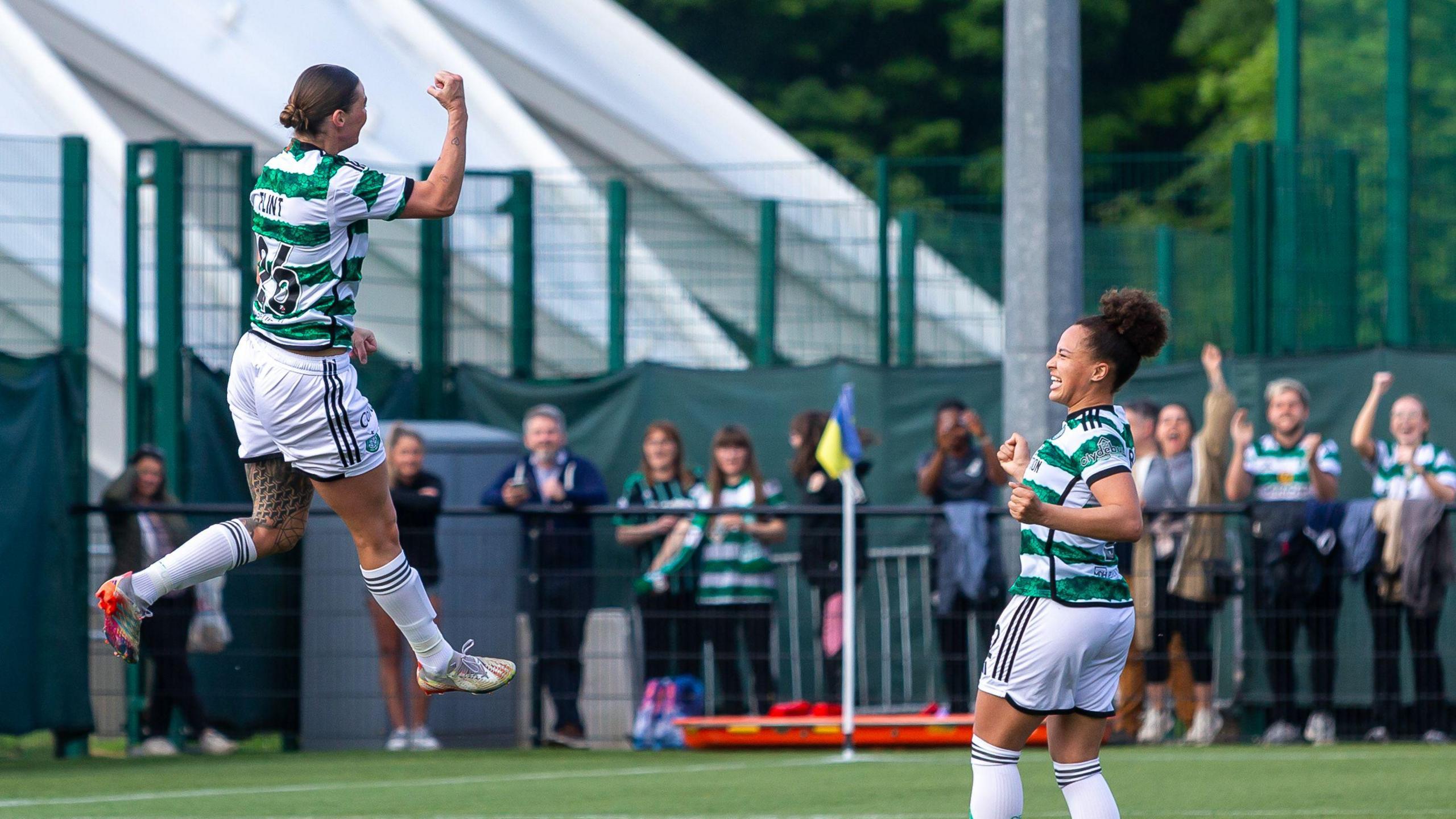 Celtic one win from SWPL title after beating Hearts - BBC Sport