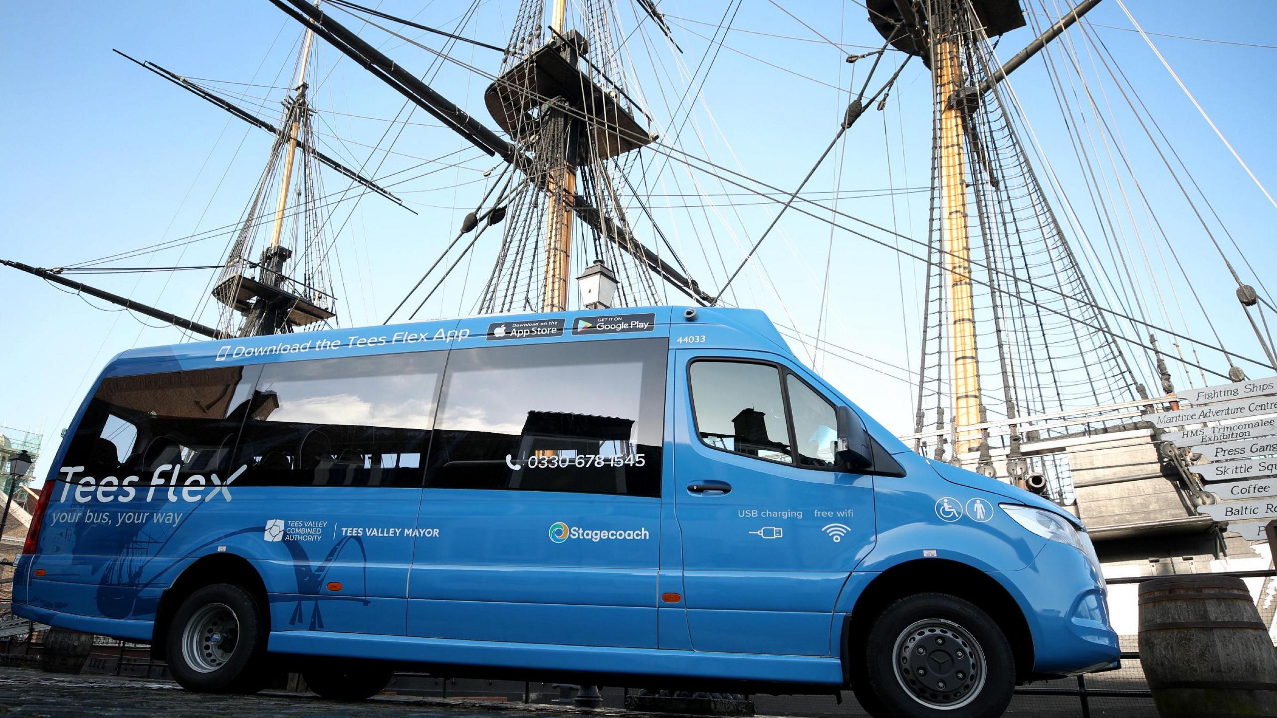 Tees Flex bus service to be replaced with fixed routes - BBC News