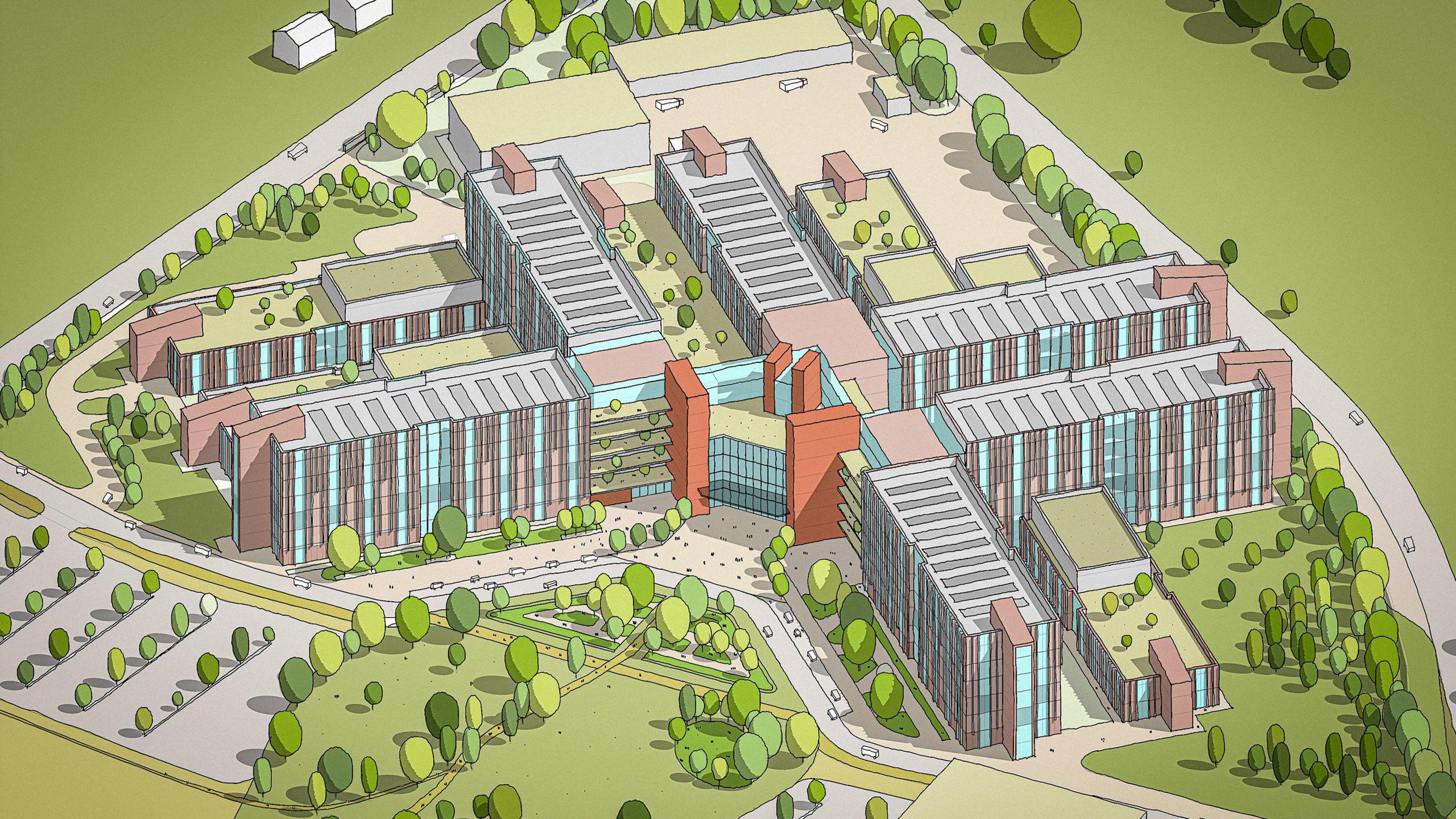NHS trust 'committed' to opening new Crewe hospital in 2032 - BBC News