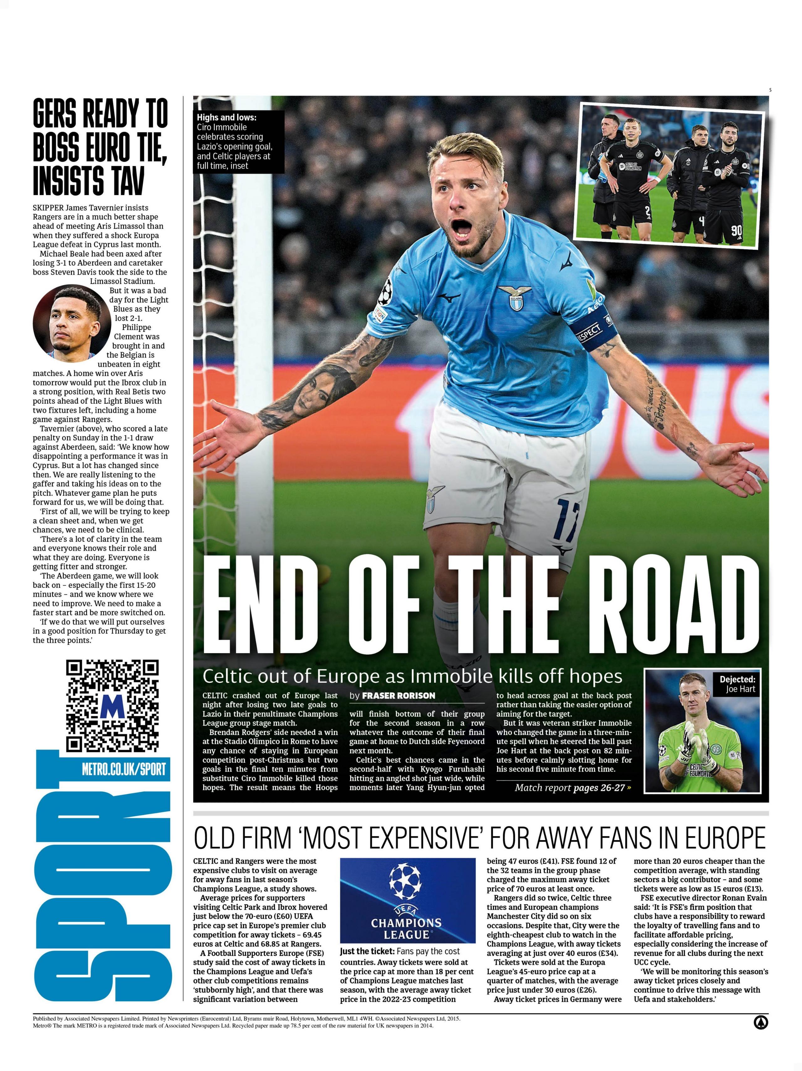 Wednesday's back pages - BBC Sport