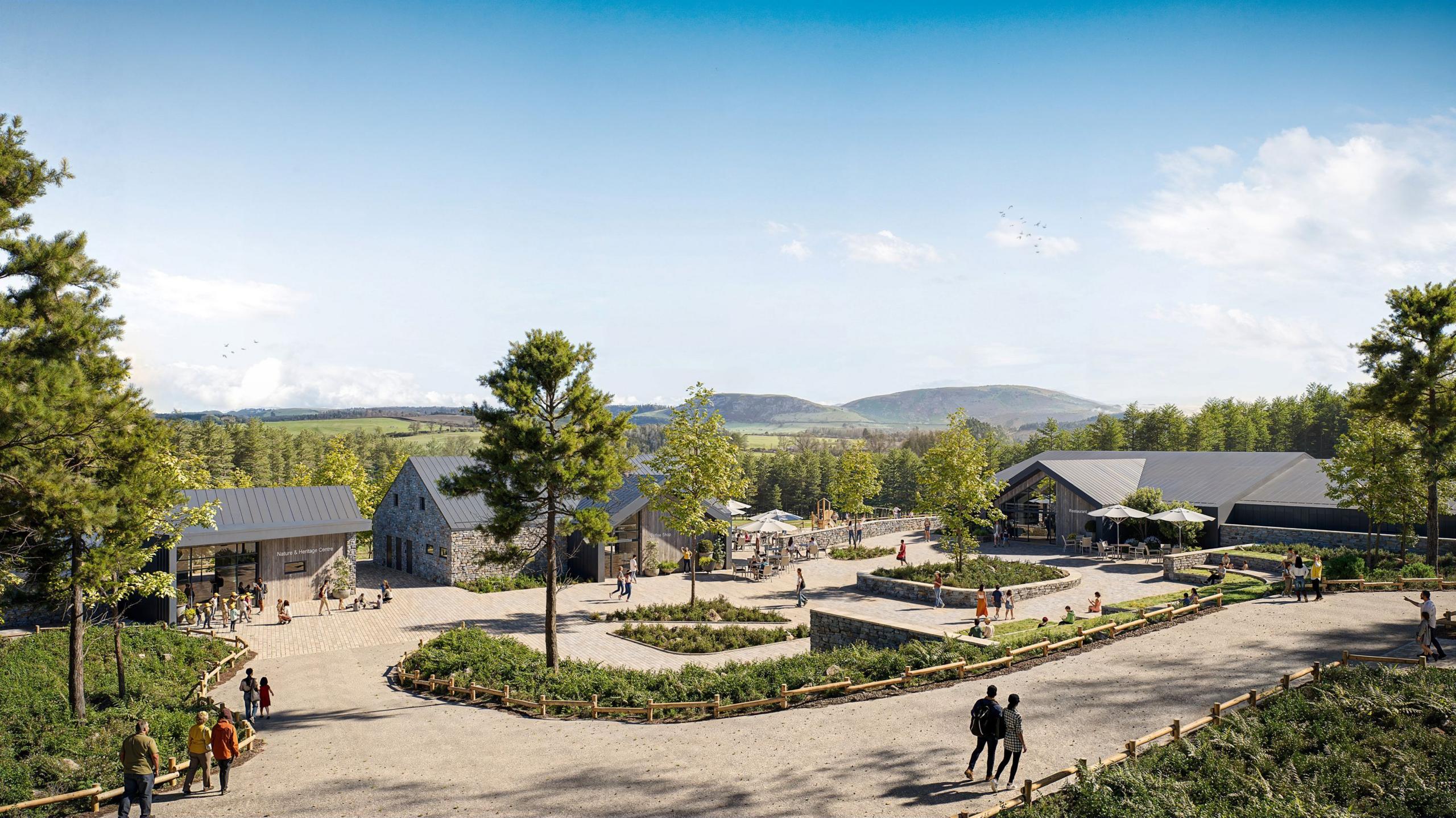 Work begins at Scotland's first Center Parcs site near Hawick - BBC News