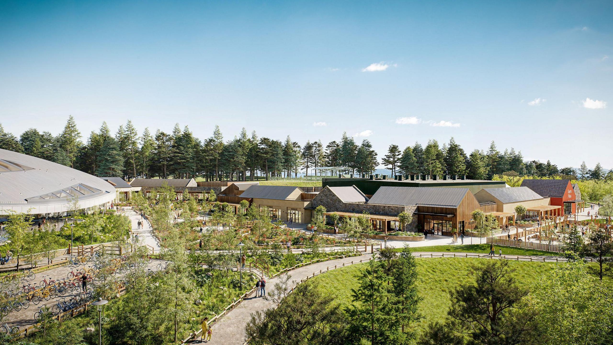 Work begins at Scotland's first Center Parcs site near Hawick - BBC News