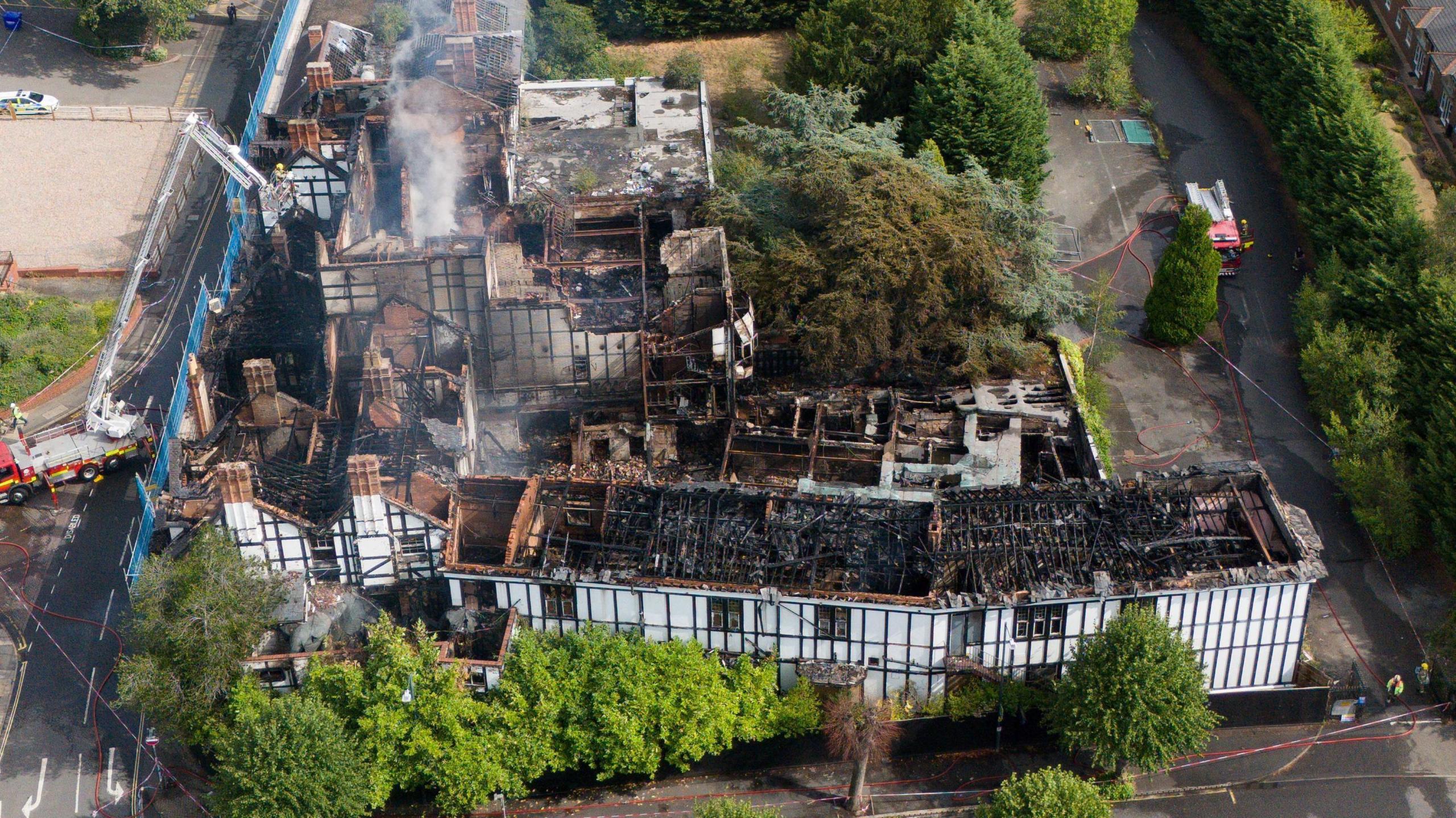 Bid to revamp fire-hit Raven Hotel in Droitwich Spa for community - BBC ...