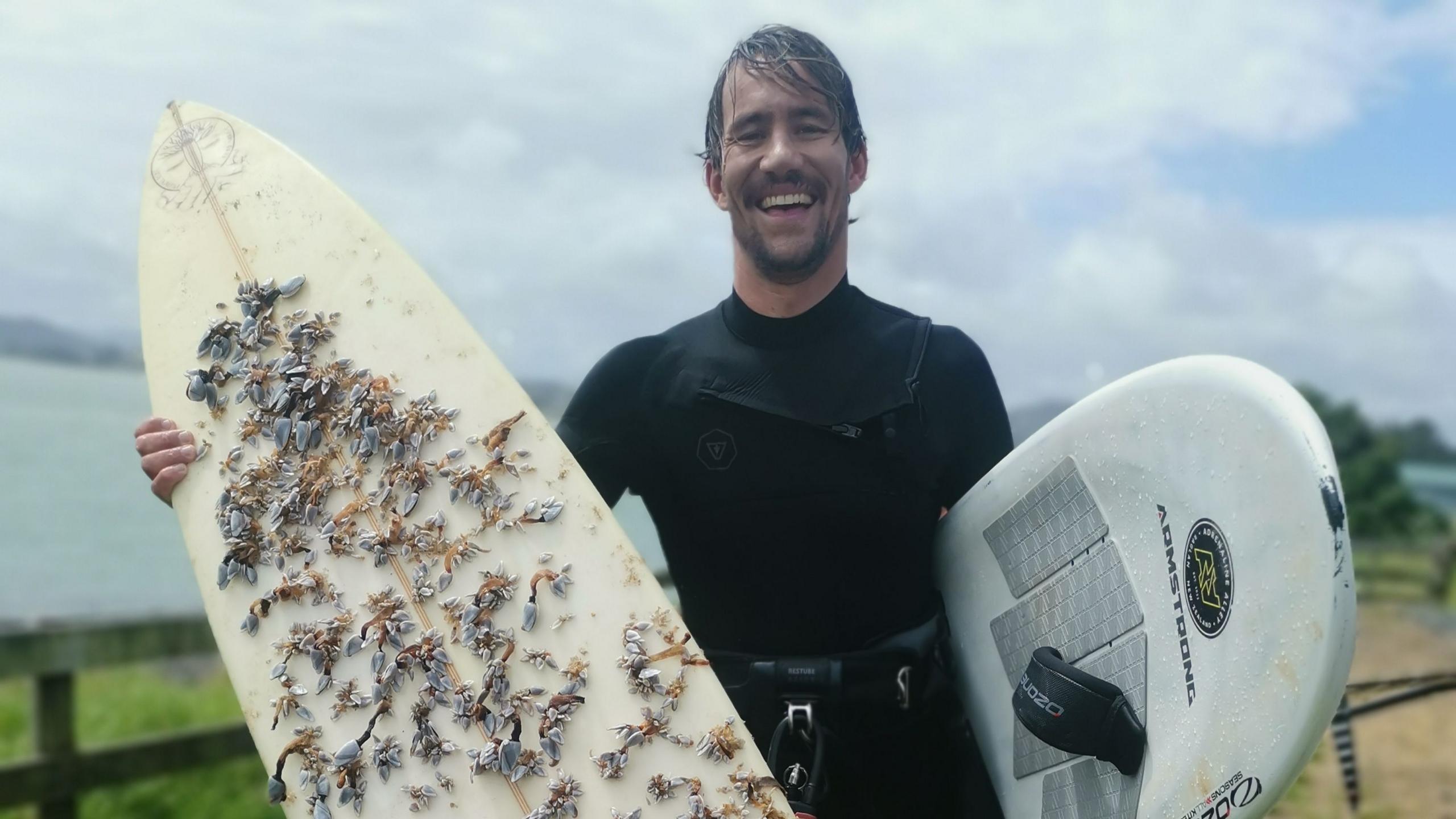 Pictures: Surfers face 18m high waves at WSL Big Wave Challenge - BBC ...