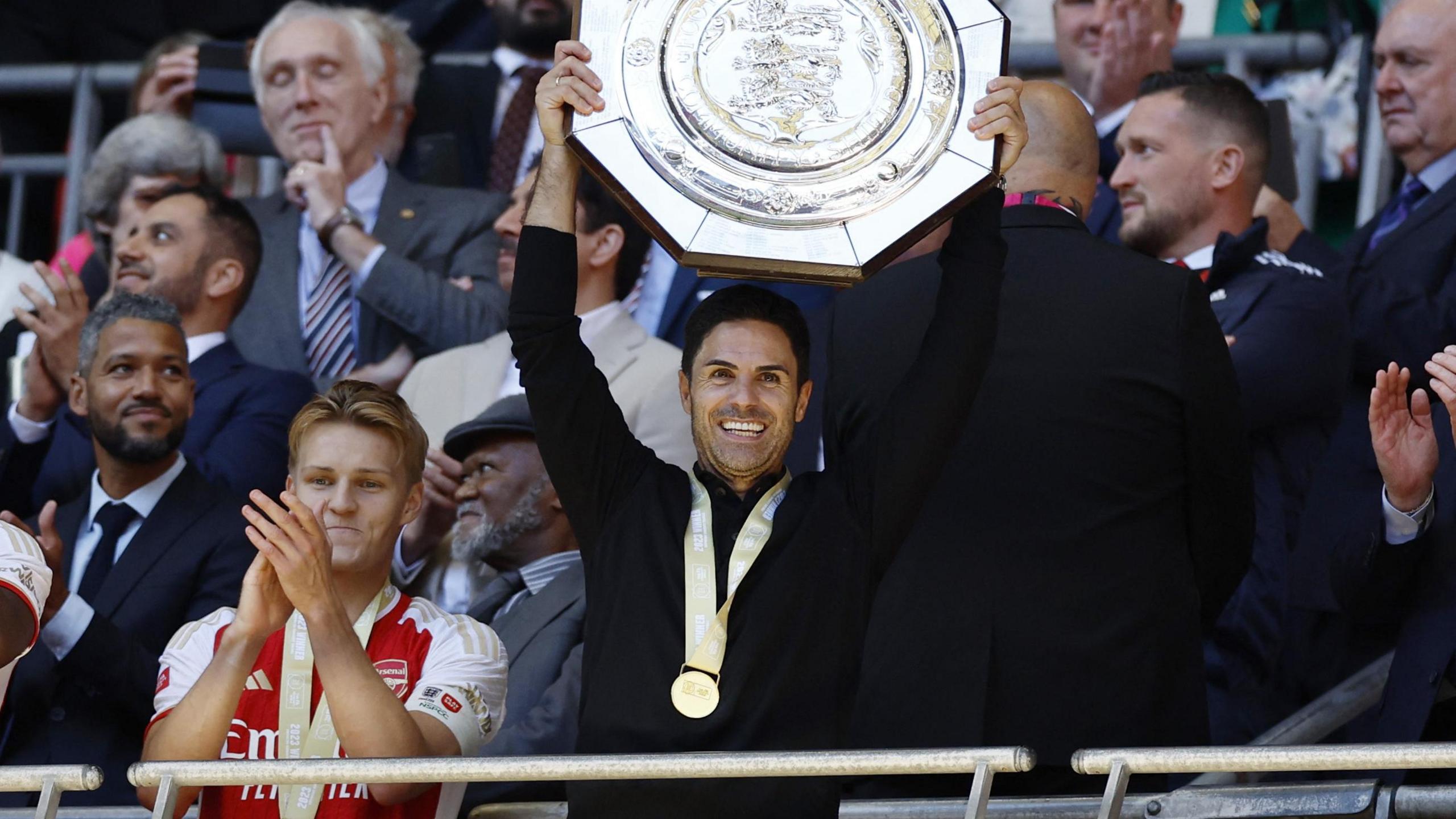 Arsenal: Mikel Arteta reacts to Community Shield victory - BBC Sport