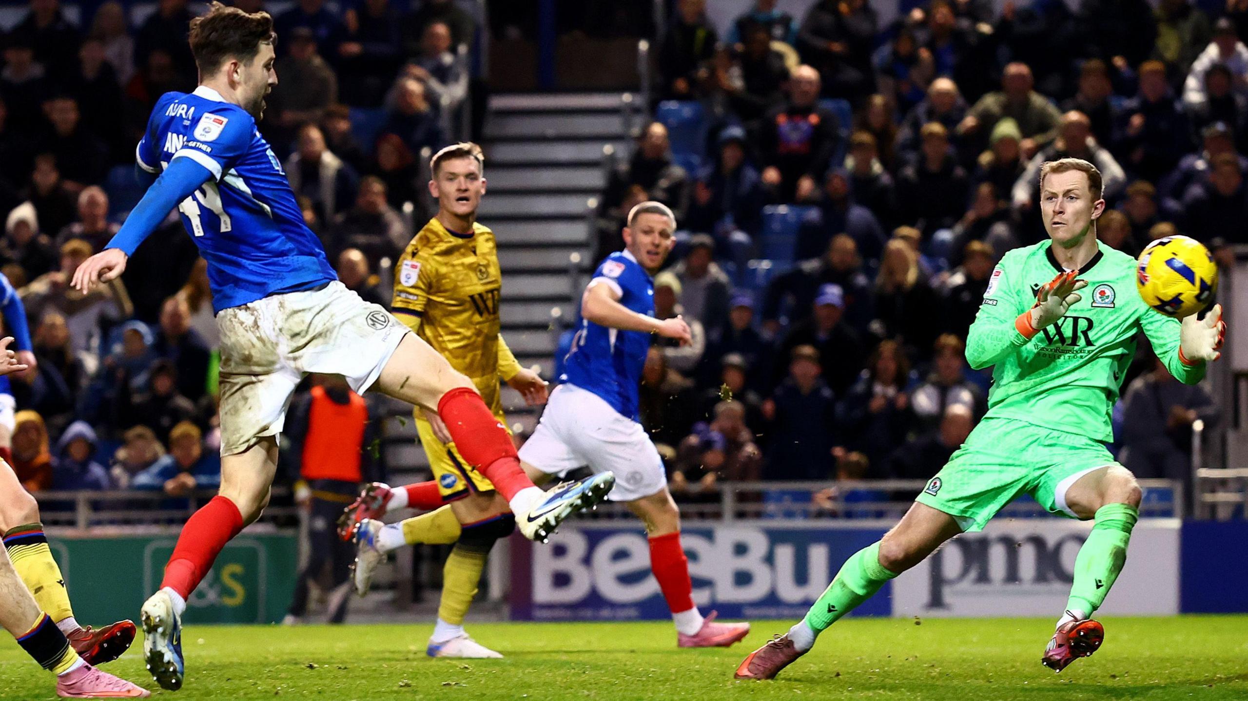 Portsmouth 2-1 Blackburn Rovers: Ibane Bowat's first Pompey goal ...