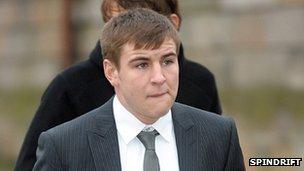 Champion boxer Grant Quigley guilty of assaulting Thomas Thruel - BBC News