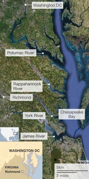 Virginia's dying marshes and climate change denial - BBC News