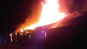 Arrests over Chilford Hall weddings barn fire in Linton - BBC News