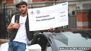£1m lottery winner Gavin Davies jailed for girlfriend attack - BBC News