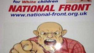Two men arrested in Belfast over National Front leaflets - BBC News