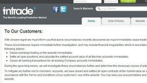 Intrade shuts amid investigation - BBC News