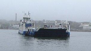 Torpoint ferry service back to normal - BBC News