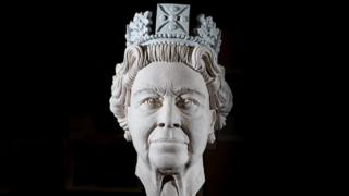 York: King Charles unveils first statue of Queen since her death - BBC News