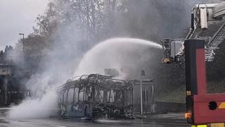 Metrobus withdraws buses as 'precaution' after Crawley fire - BBC News