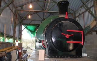 Industrial steam locomotive rediscovered in convent shed - BBC News
