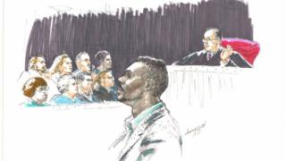 Rodney King trial: Sketches reveal drama from court - BBC News