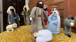 'We've got our own knitting Banksy' - BBC News