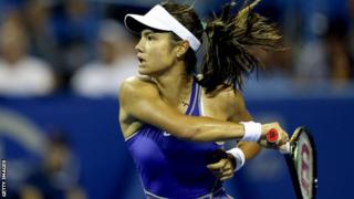 Emma Raducanu reaches Washington Open second round - BBC Sport