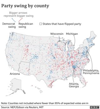 US Election 2020: Results and exit poll in maps and charts - BBC News