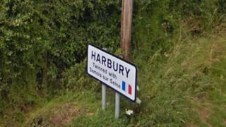 Harbury village signs 'defaced on Brexit night' - BBC News