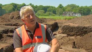 Roman bath house found under Carlisle cricket pavilion - BBC News