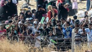 Syrian refugees' move to US was 'the happiest day' - BBC News